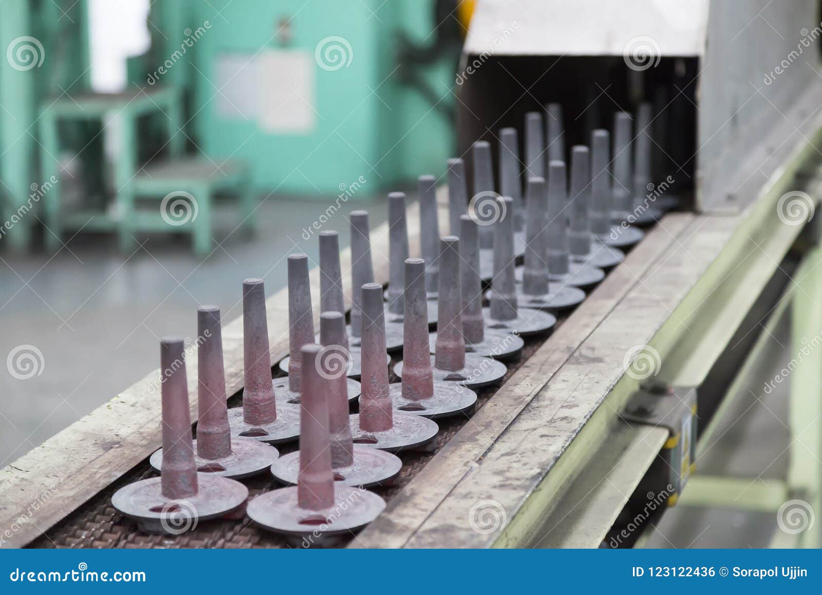 Hot Forging Gear Production Line Stock Photo - Image of product ...
