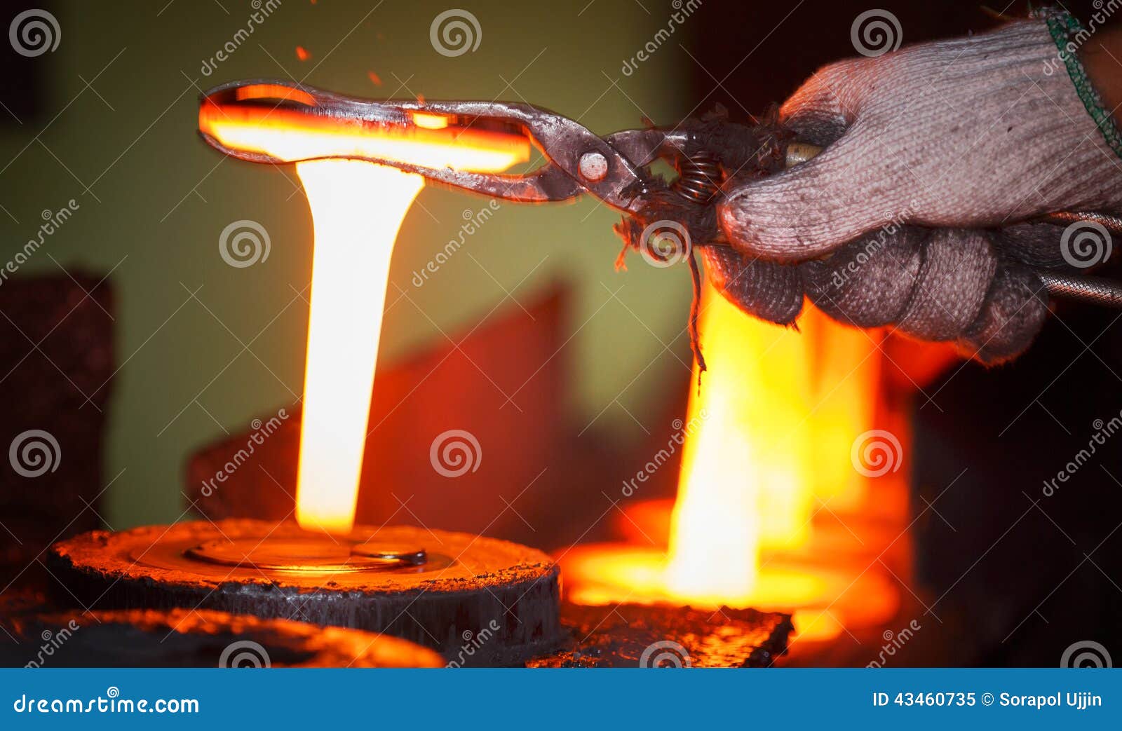 Hot Forging Production Line Stock Image - Image of production, detail ...