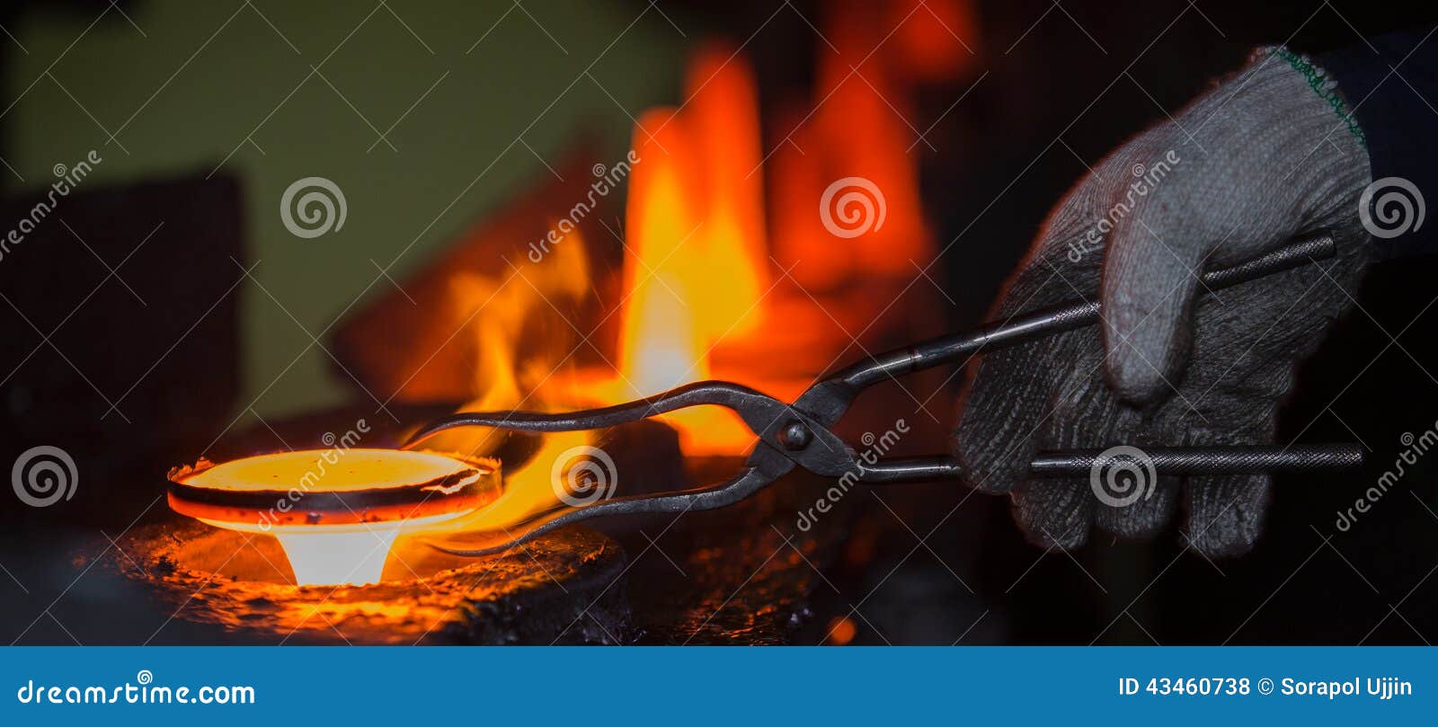 Hot Forging Production Line Stock Photo - Image of background, smelting ...