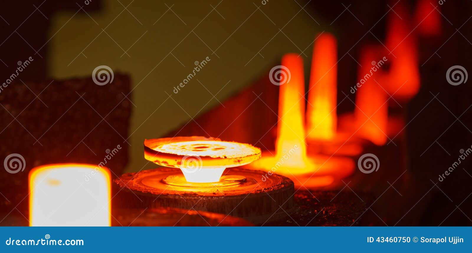 Hot Forging Production Line Stock Photo - Image of forging, detail ...