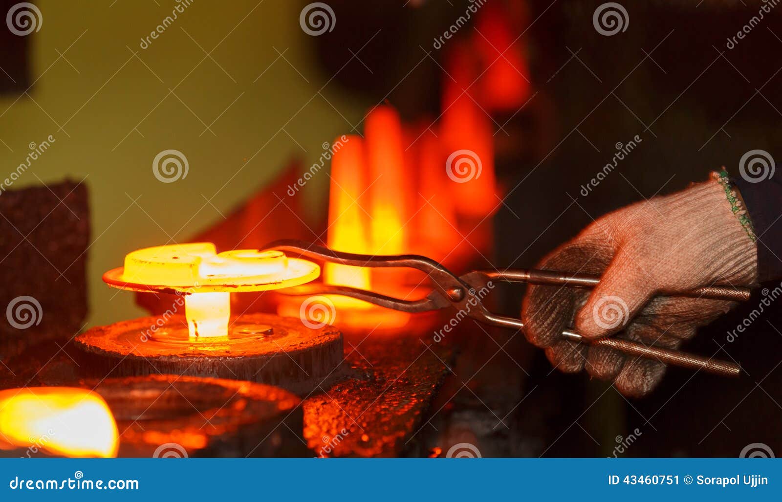 Hot Forging Production Line Stock Image - Image of background ...