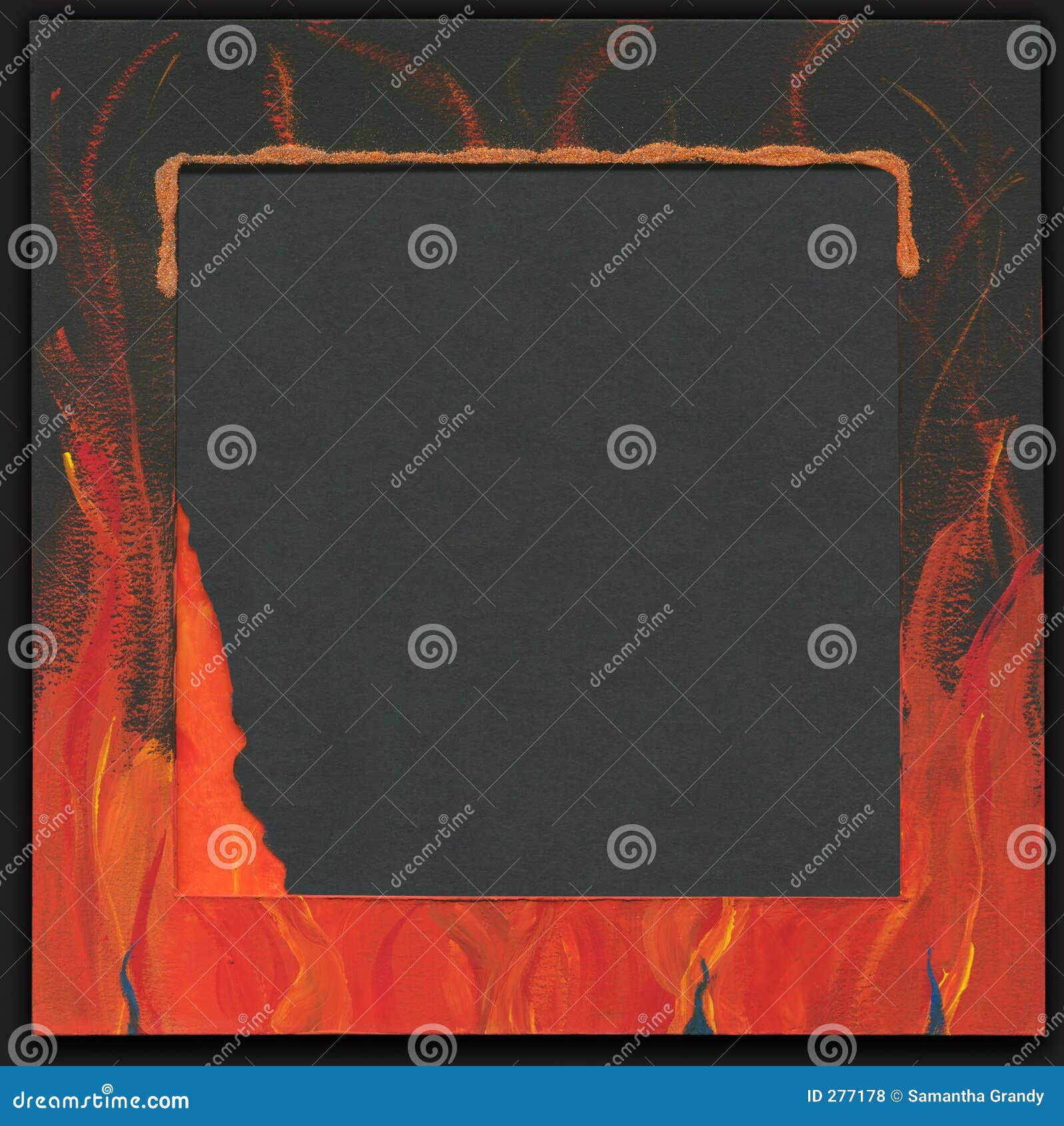 Hot Frame stock illustration. Illustration of heat, black - 277178