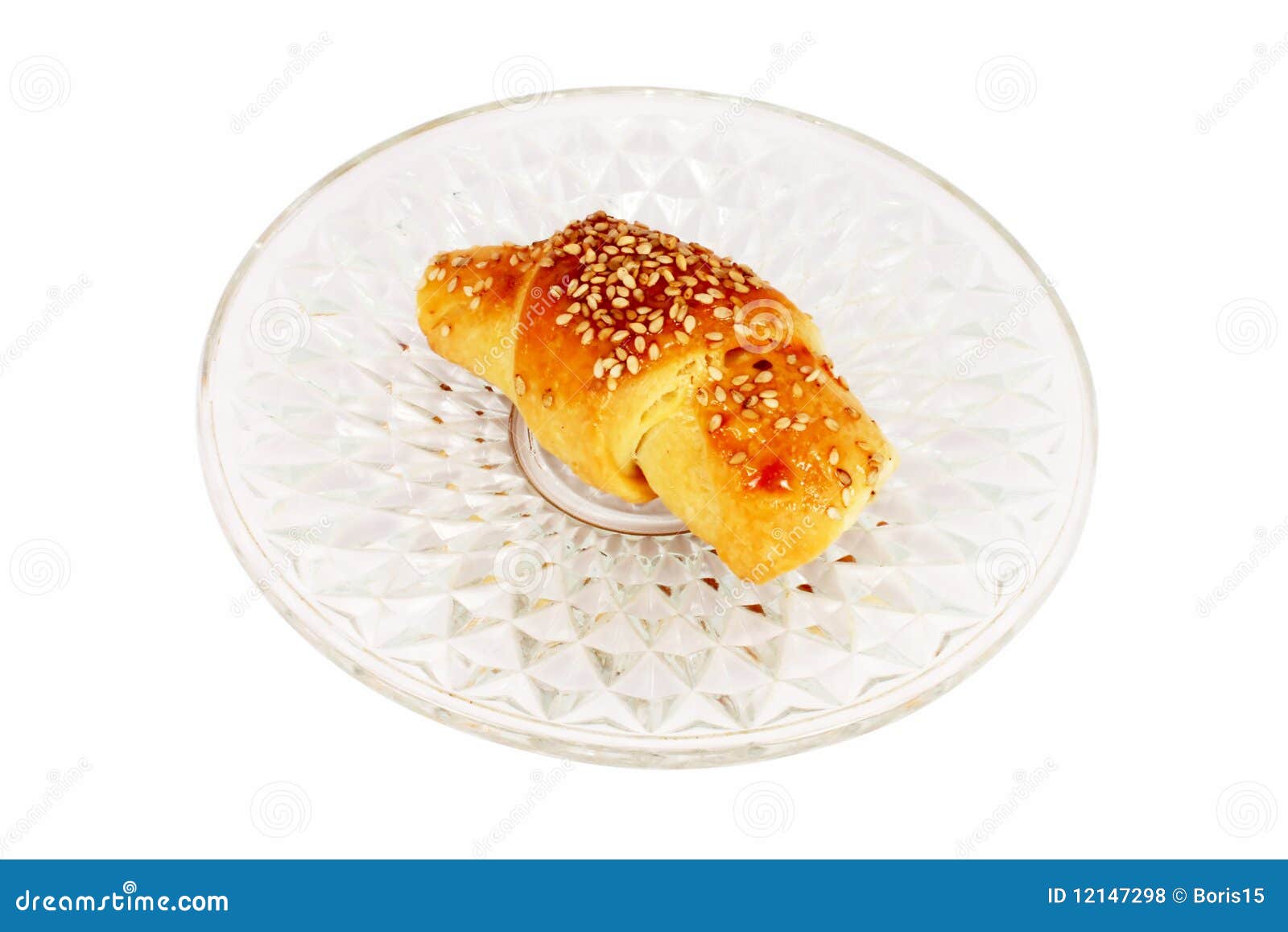 Hot Fresh Baked Pastry with Sesame Seeds Stock Photo - Image of grain ...