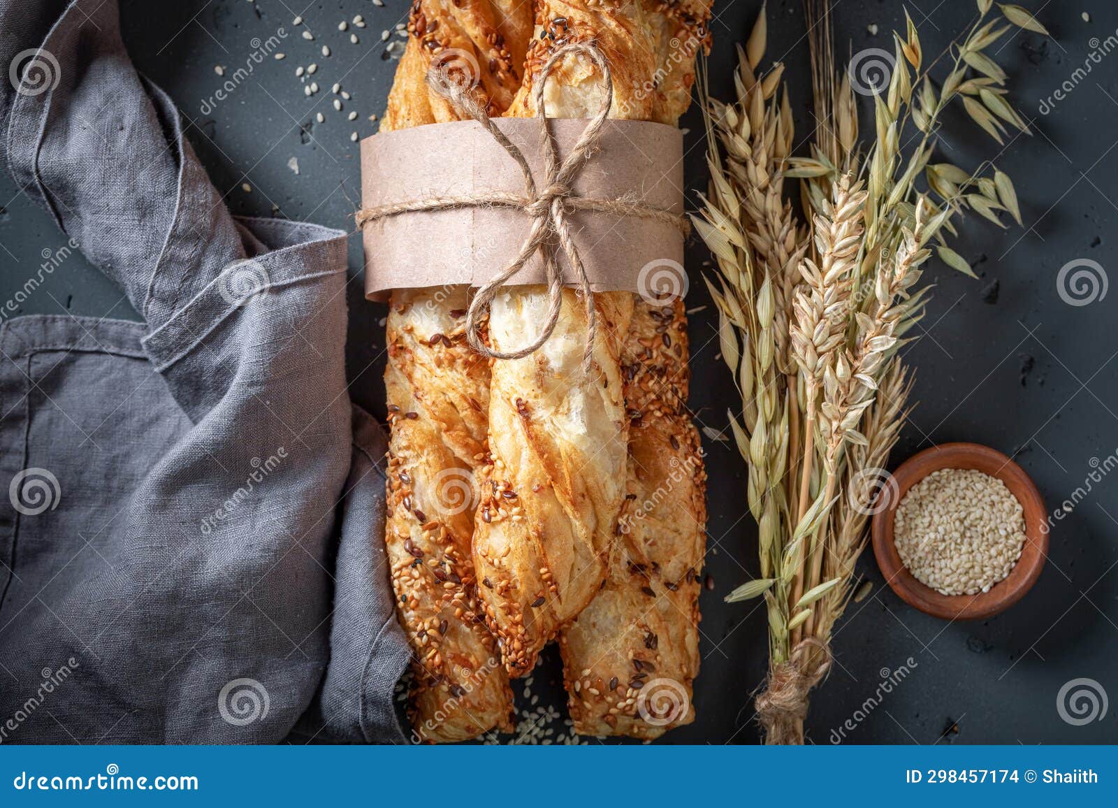 Hot and Fresh Bread Sticks for Healthy Breakfast Stock Photo - Image of ...