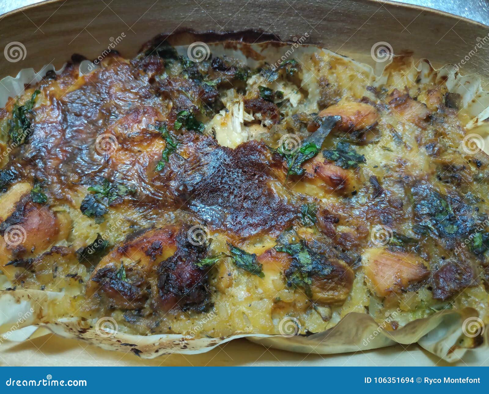 Close Up of Crispy Burnt Fish Pie Stock Photo - Image of burnt, cooked ...