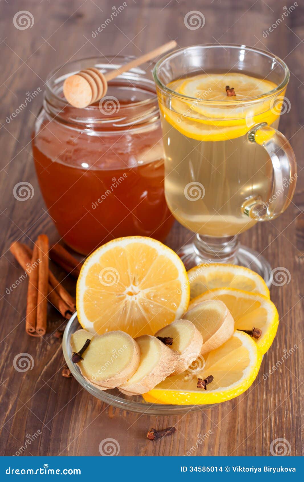 Hot ginger lemon tea stock photo. Image of beauty, horizontal - 34586014
