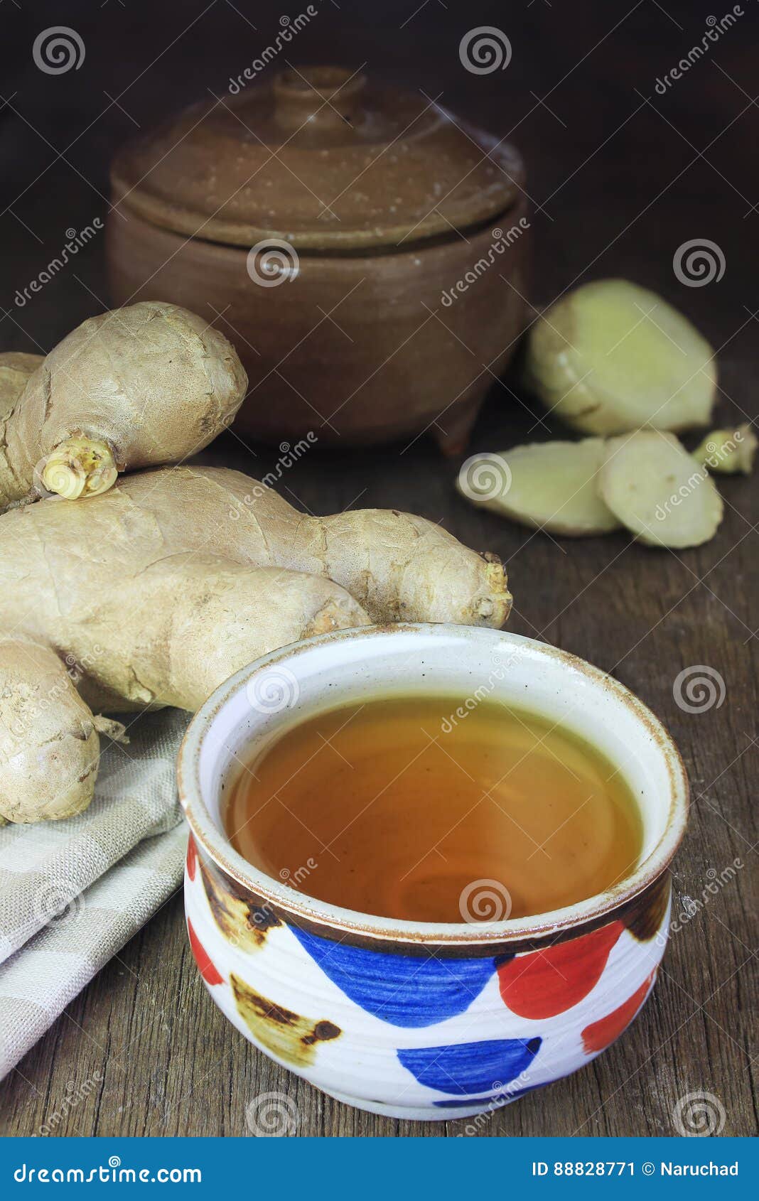 Hot Ginger tea stock image. Image of ginger, japanese - 88828771