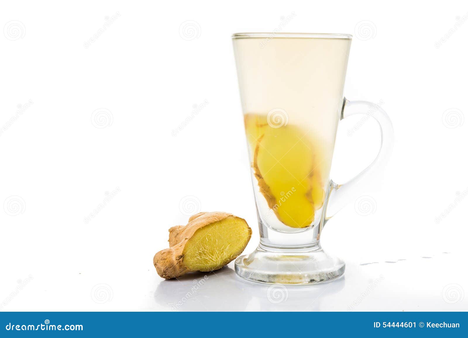 Hot Ginger Tea in Tall Glass Stock Image - Image of vitamin, ginger ...