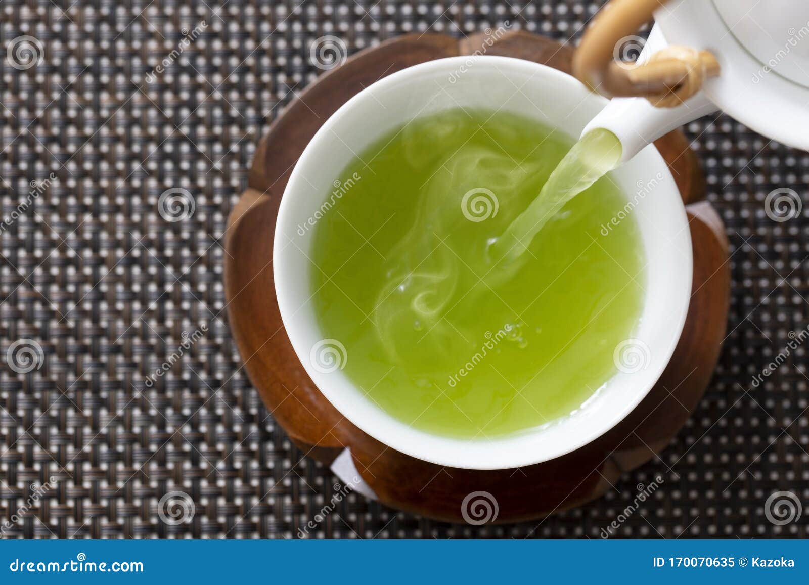 Green tea, Japanese tea stock image. Image of teapot - 170070635