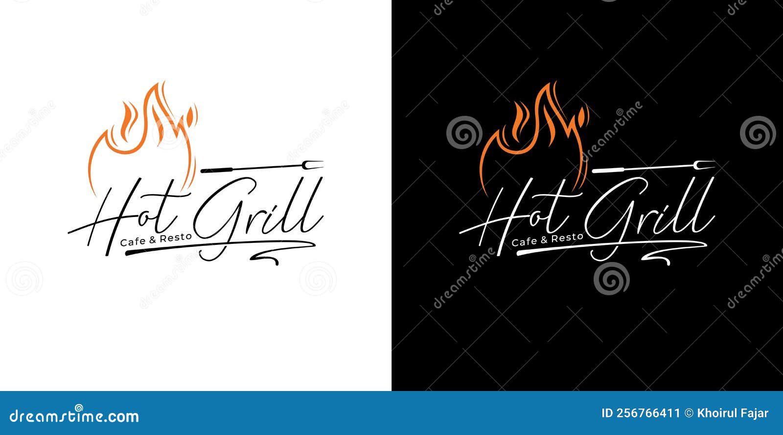 Hot Grill Logo Template Vector Stock Vector - Illustration of emblem ...