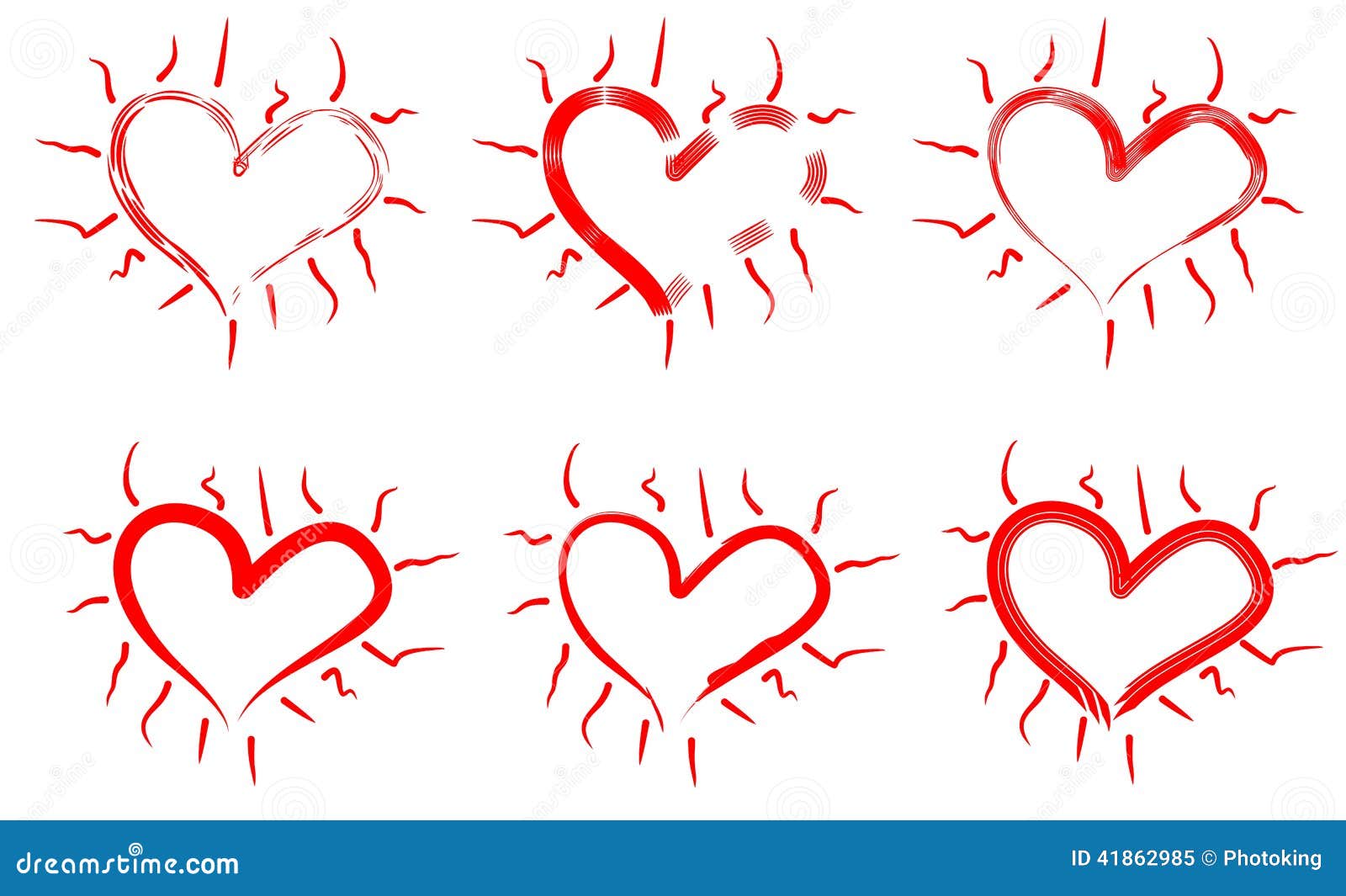 Hot heart stock illustration. Illustration of icon, design - 41862985