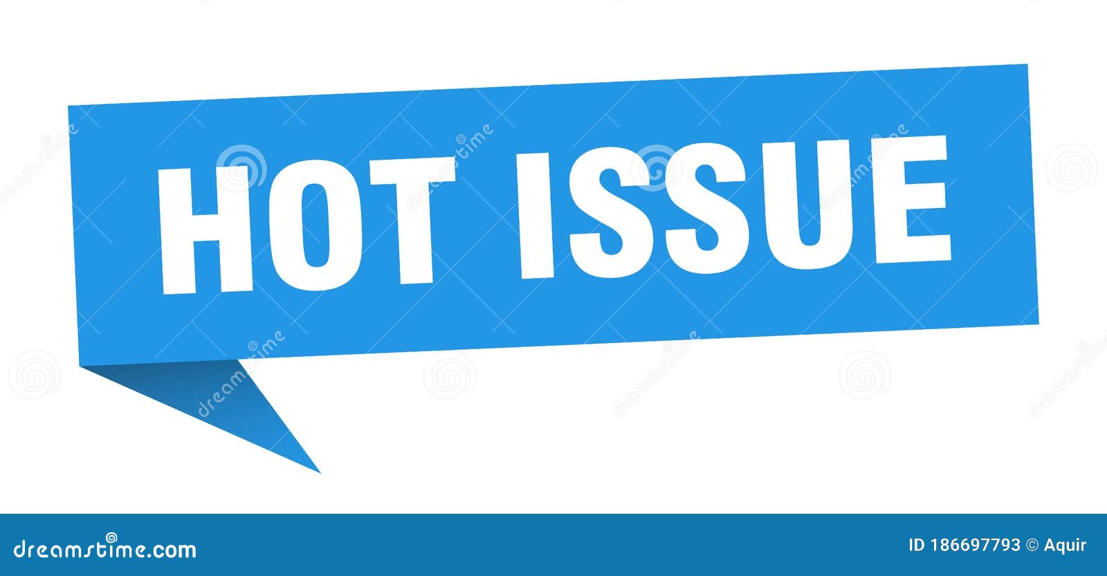 Hot Issue Banner. Hot Issue Speech Bubble Stock Vector - Illustration ...