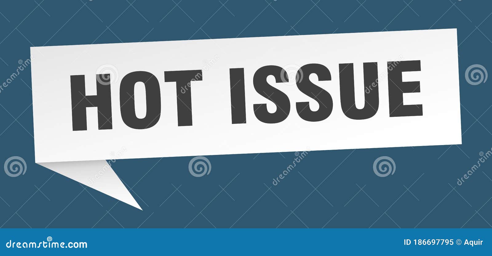 Hot Issue Banner. Hot Issue Speech Bubble Stock Vector - Illustration ...
