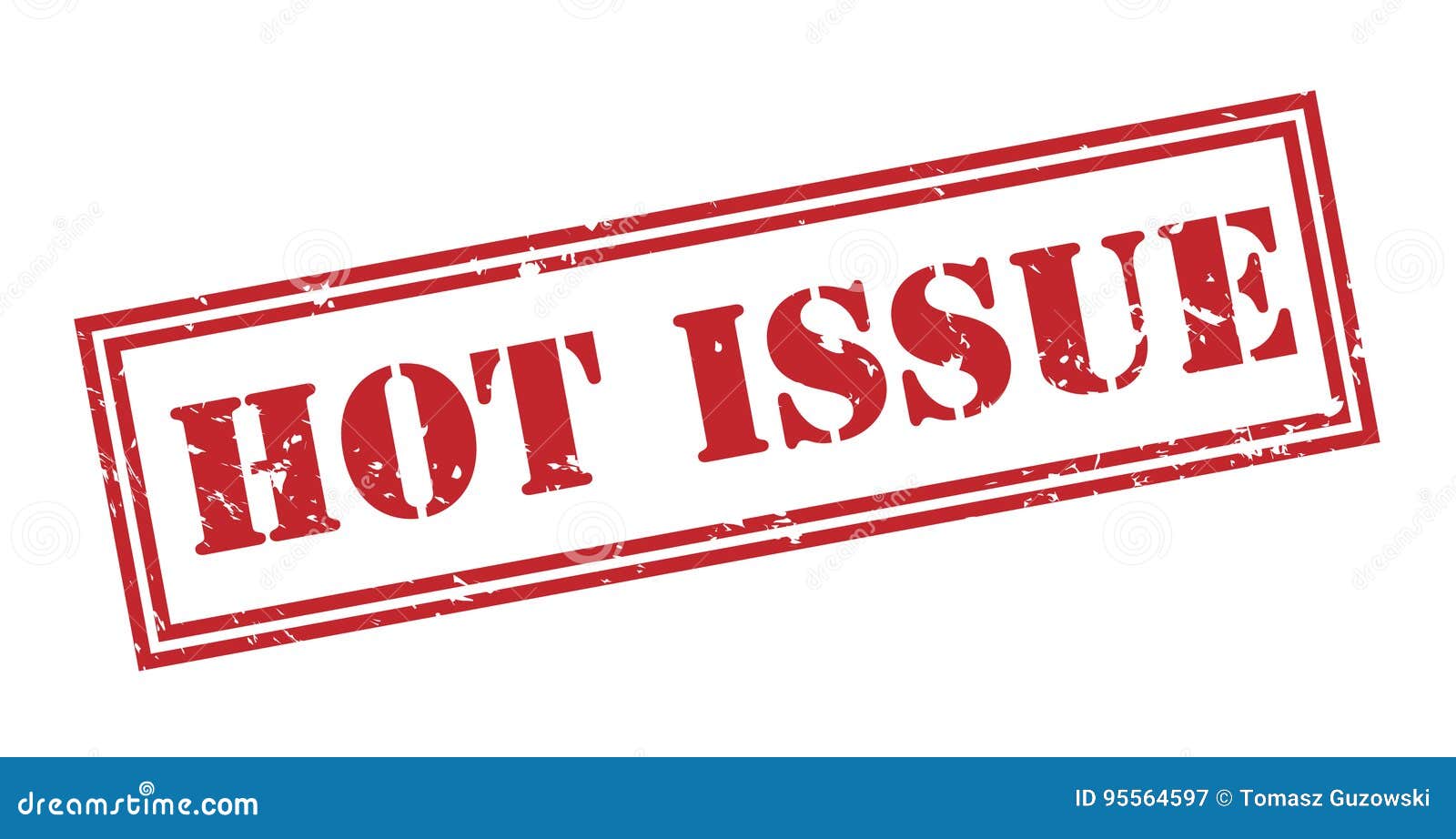 Hot Issue Stamp on White Background Stock Illustration - Illustration ...