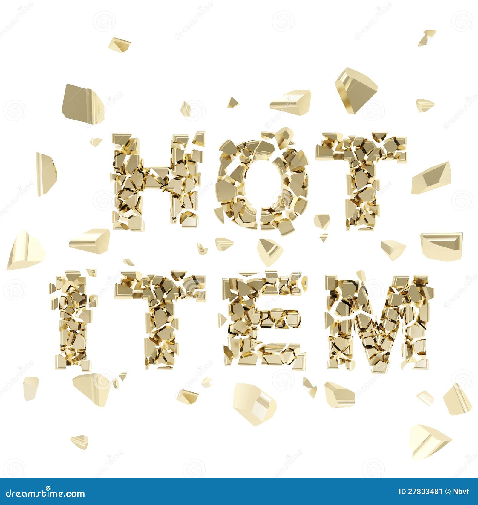 Hot Item Tag Emblem Isolated Stock Illustration - Illustration of crack ...