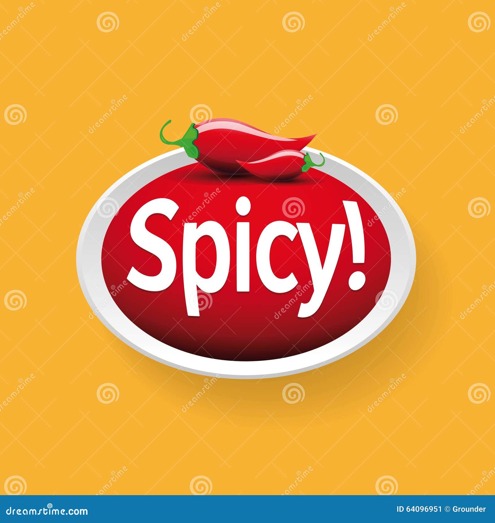 Big Red Chili Vector Illustation, Spicy Cooking Ingredient, Isolated On ...