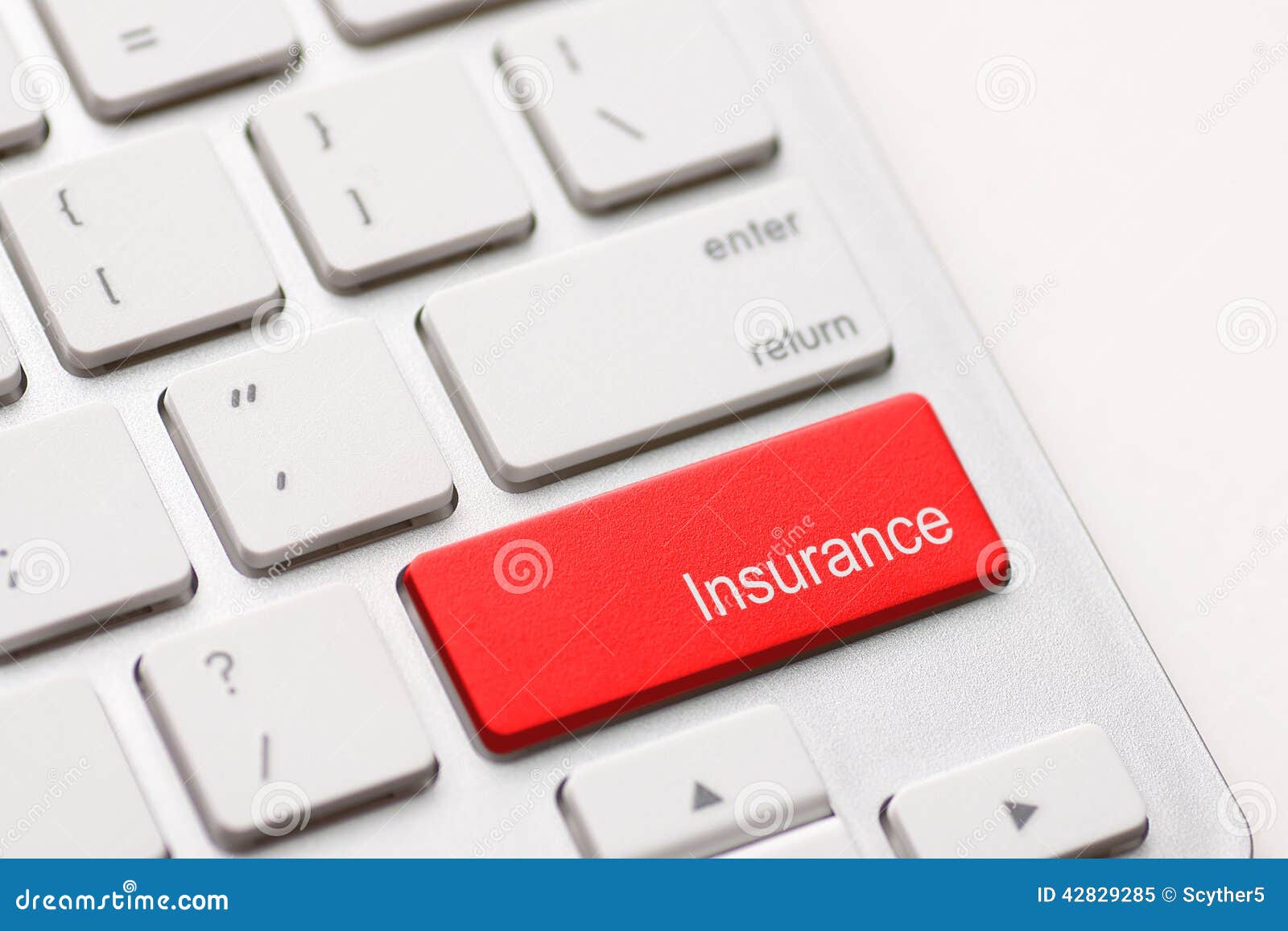 Hot key for insurance stock image. Image of button, input - 42829285