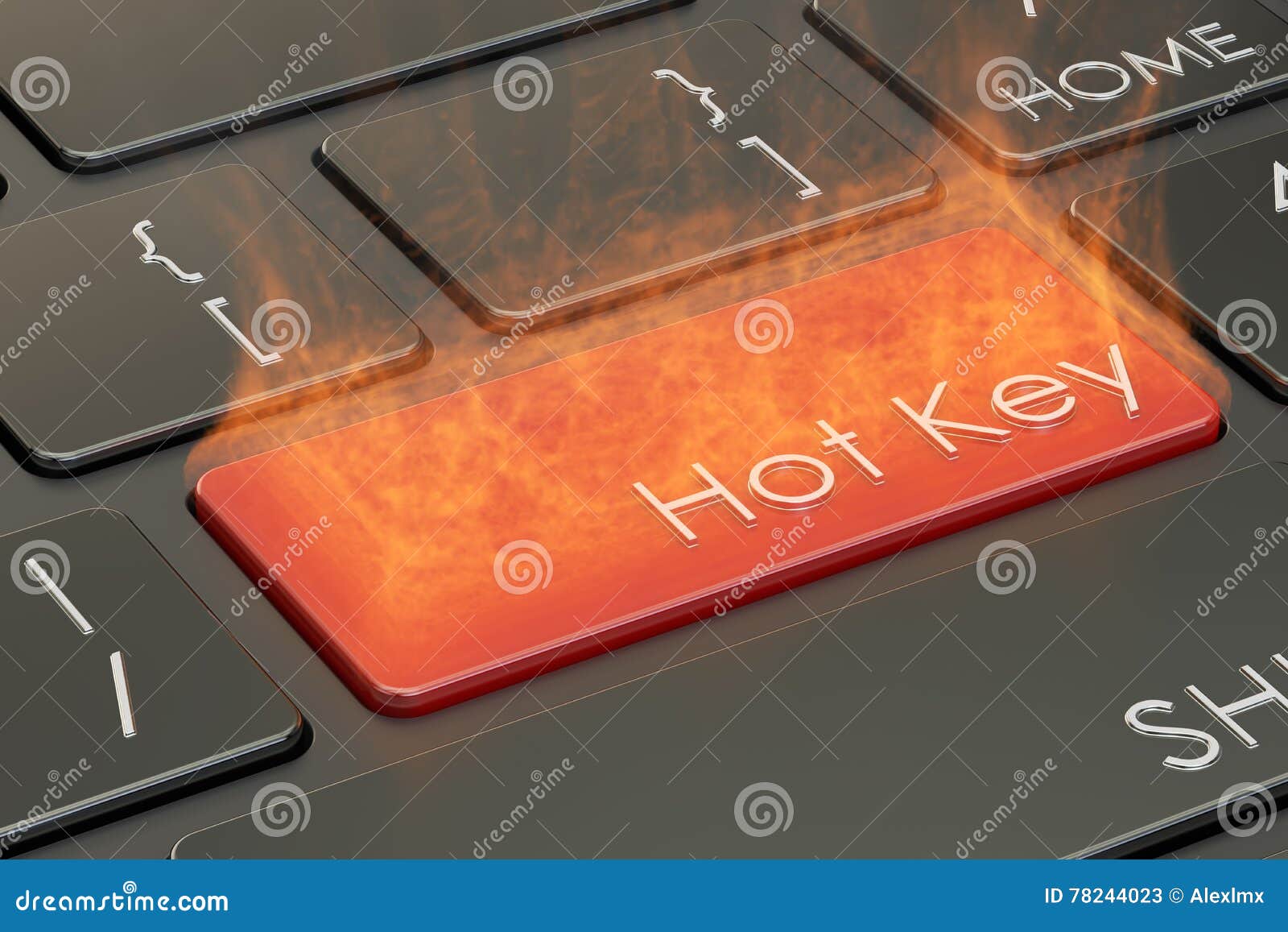 Hot key on keyboard stock illustration. Illustration of price - 78244023