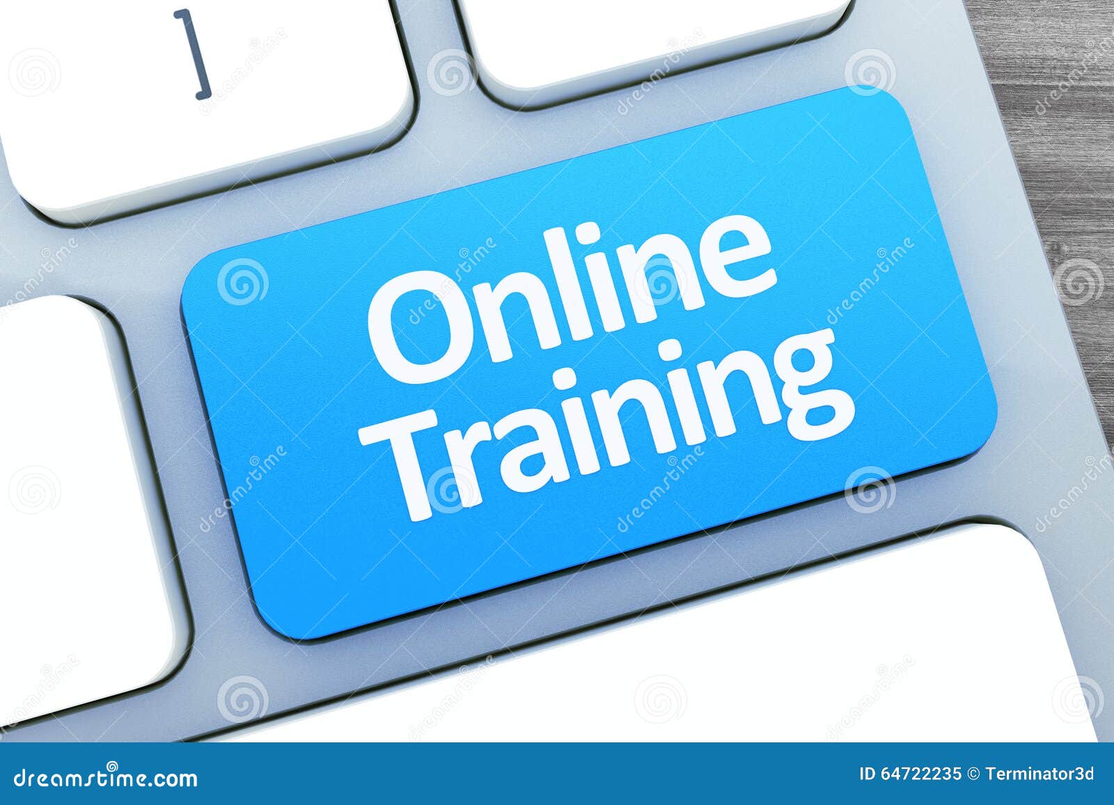 Hot Key for Online Training on Modern Computer Keyboard. Top Vie Stock ...