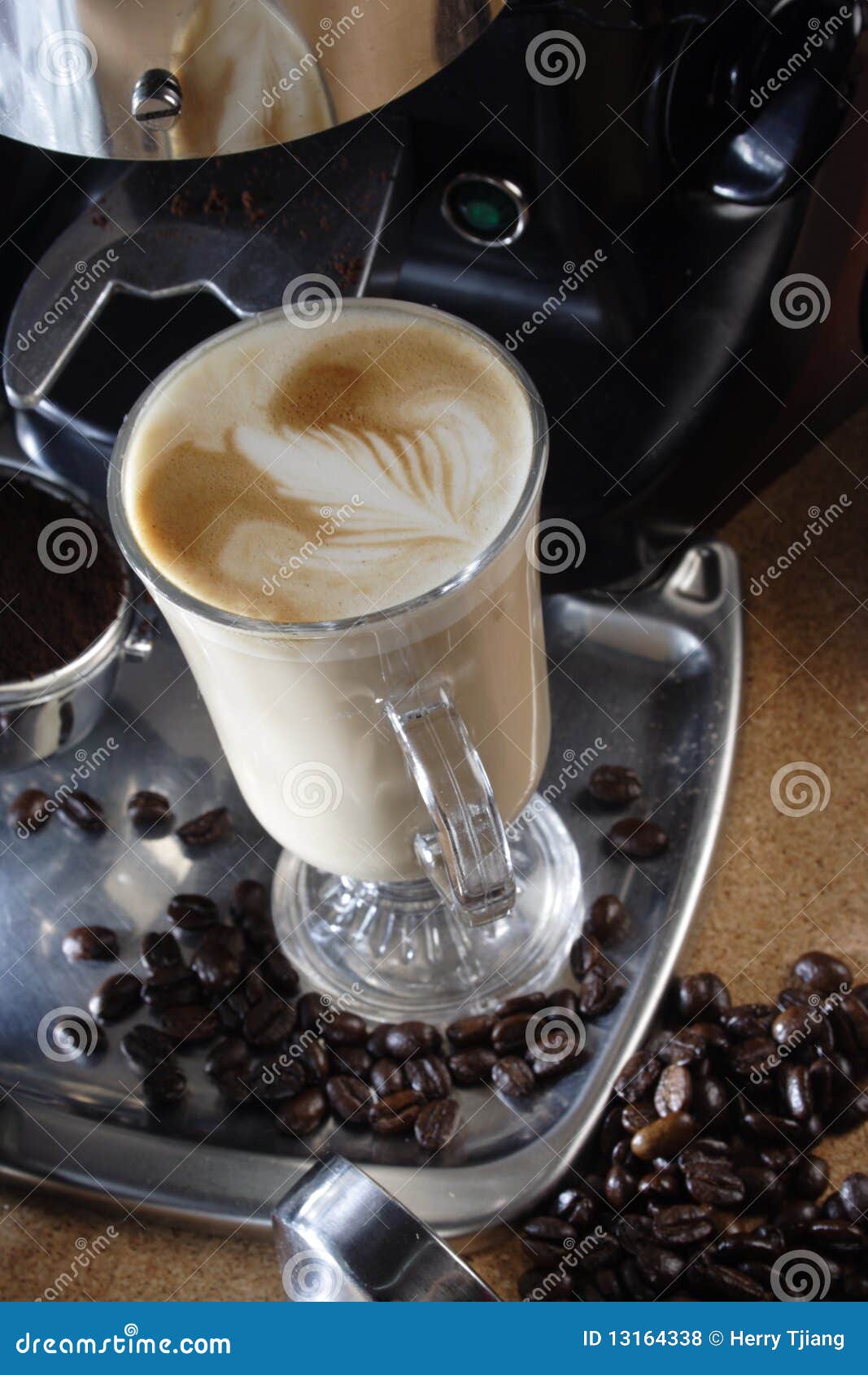 Hot latte stock photo. Image of robusta, creative, drink - 13164338