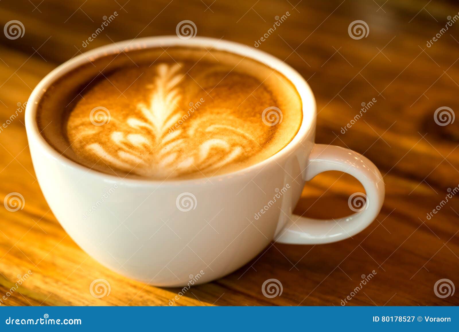Hot latte coffee stock image. Image of table, cafe, fancy - 80178527