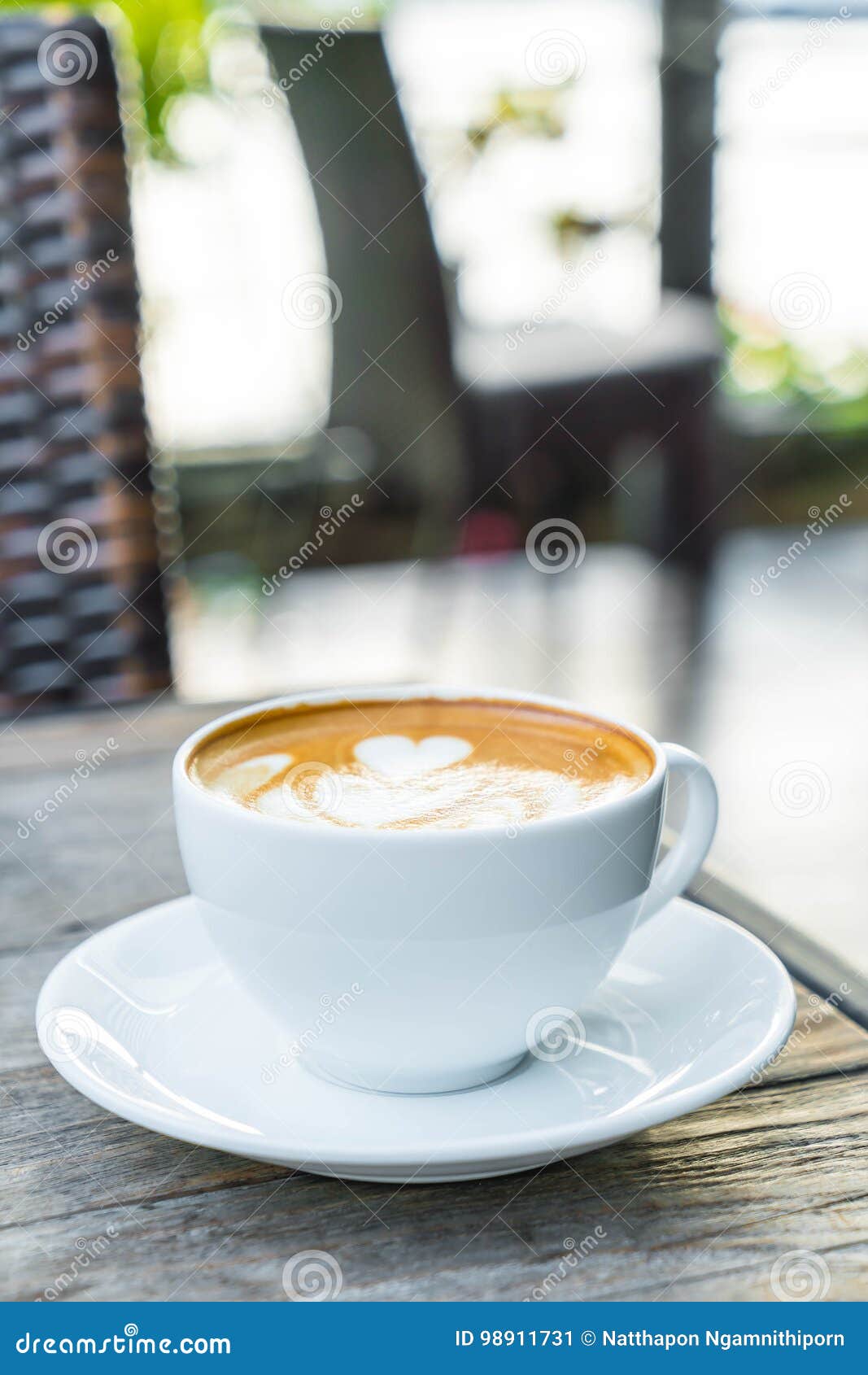Hot latte coffee stock image. Image of beans, beverage - 98911731