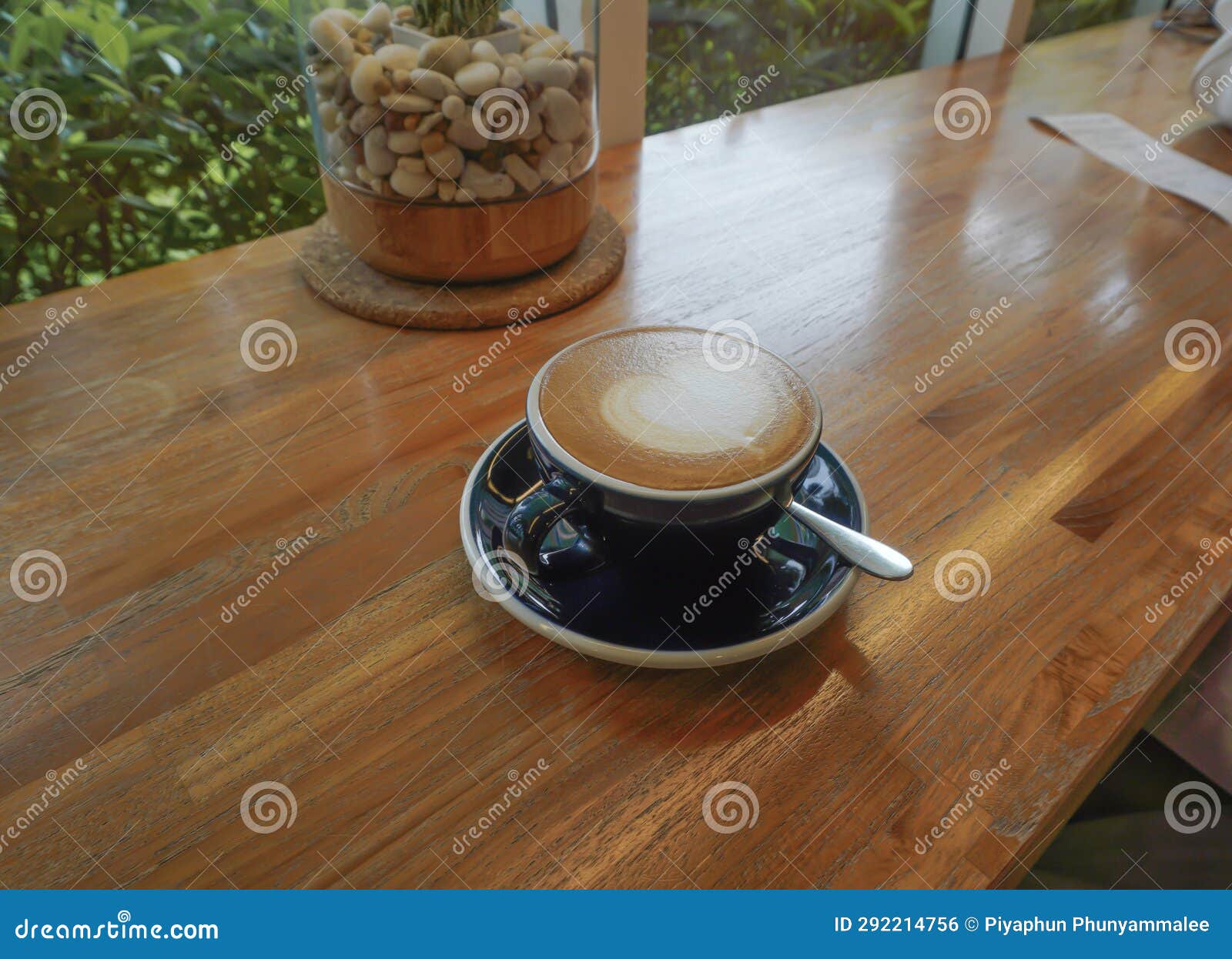 Picture Hot Latte Coffee with a Mellow Taste. Stock Photo - Image of ...