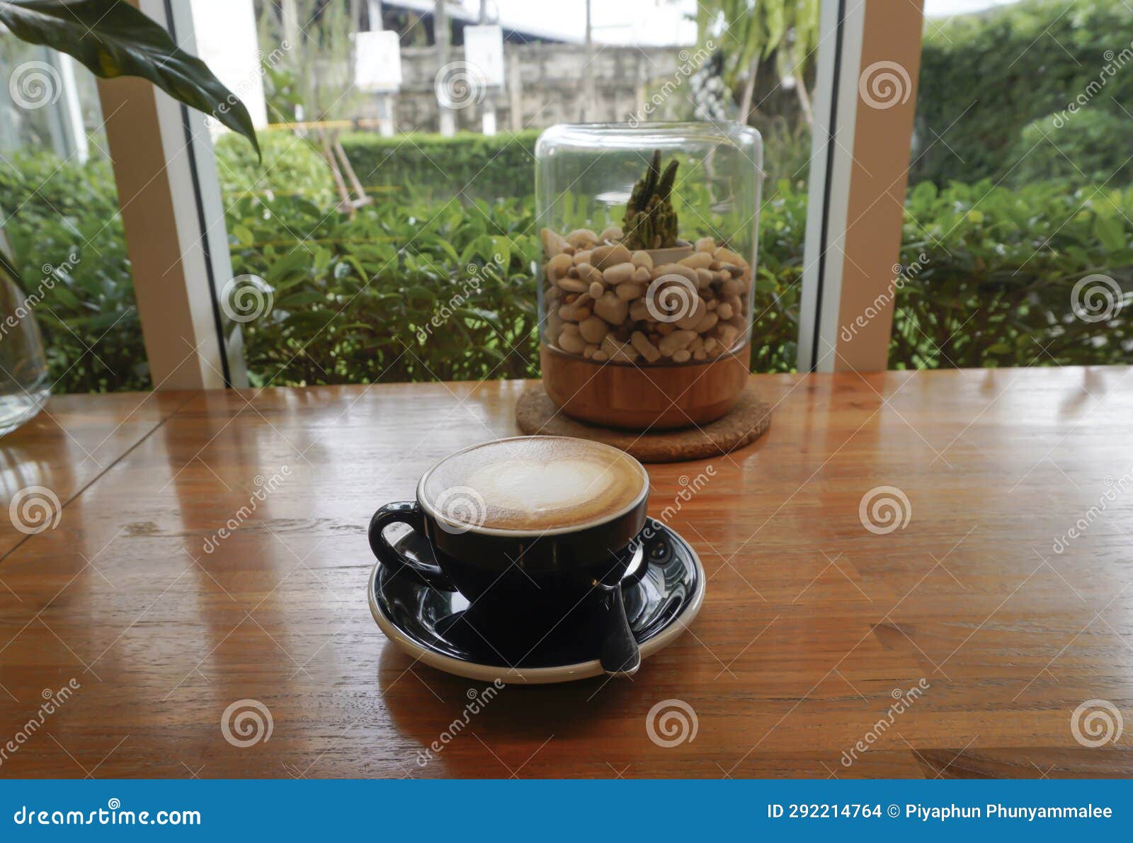 Picture Hot Latte Coffee with a Mellow Taste. Stock Photo - Image of ...