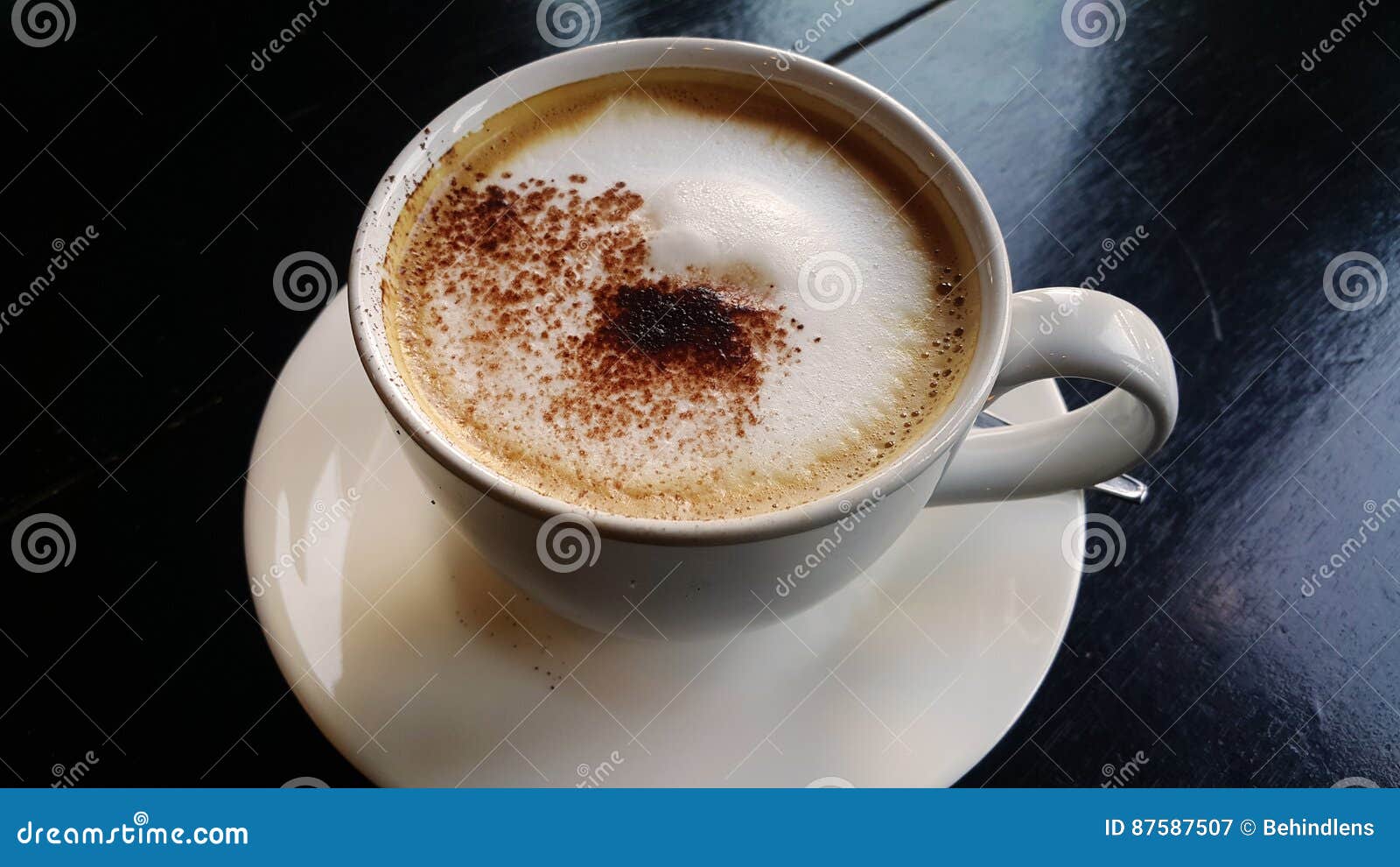 Hot Latte Coffee for a Morning Break. Stock Image - Image of coffee ...