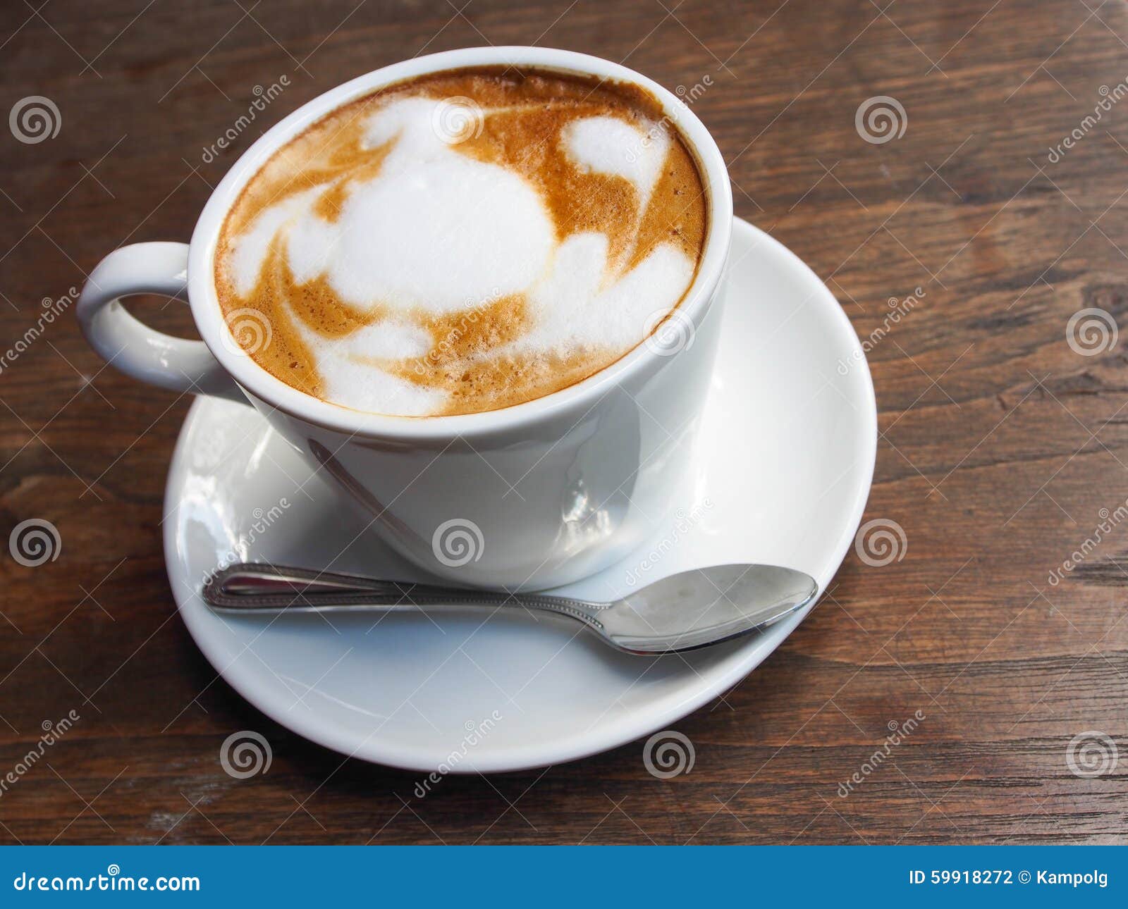 Hot Latte is Good for Your Morning Stock Photo - Image of starter, cafe ...