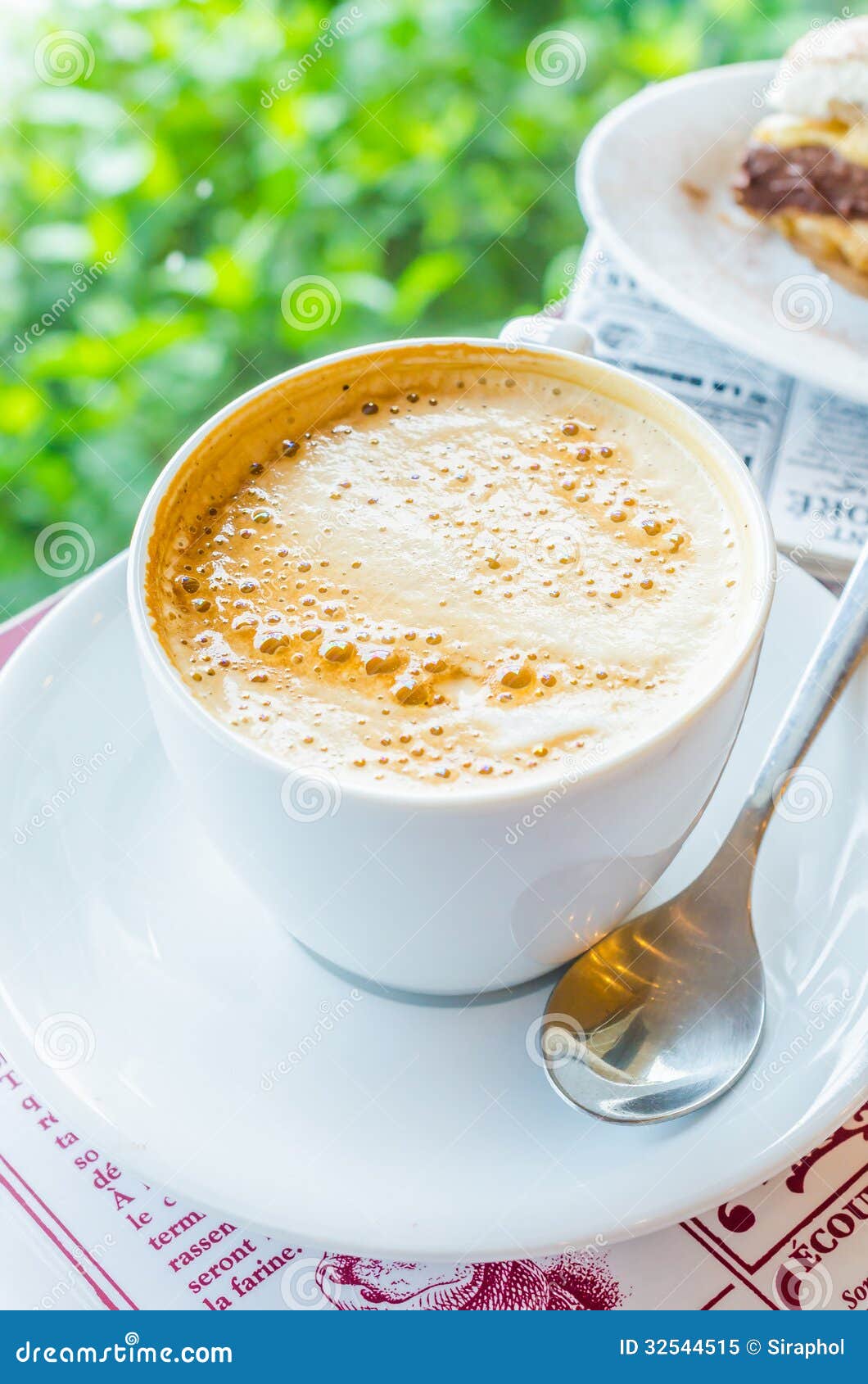 Hot latte stock image. Image of frothy, brown, aroma - 32544515