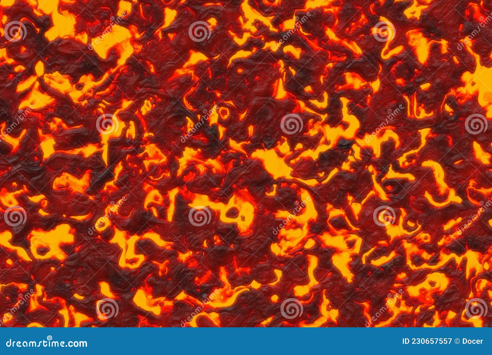 Hot Lava Texture of Eruption Volcano. 3D Illustration Stock ...