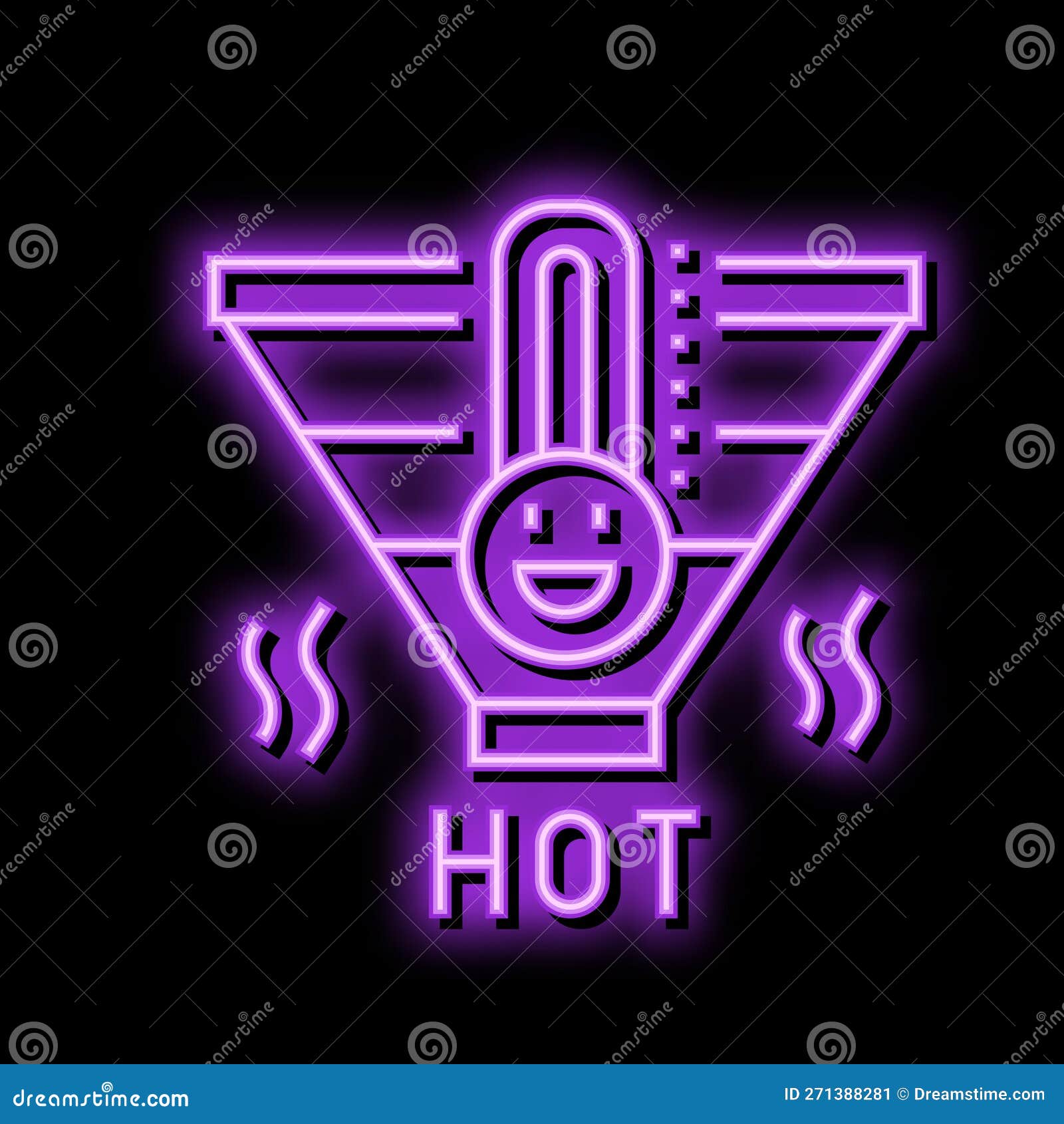 Hot Leads Neon Glow Icon Illustration Stock Vector - Illustration of ...