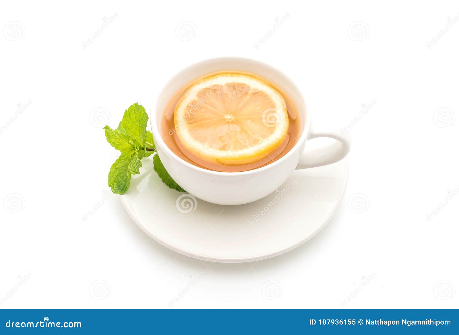 Hot lemon tea stock image. Image of freshness, yellow - 107936155