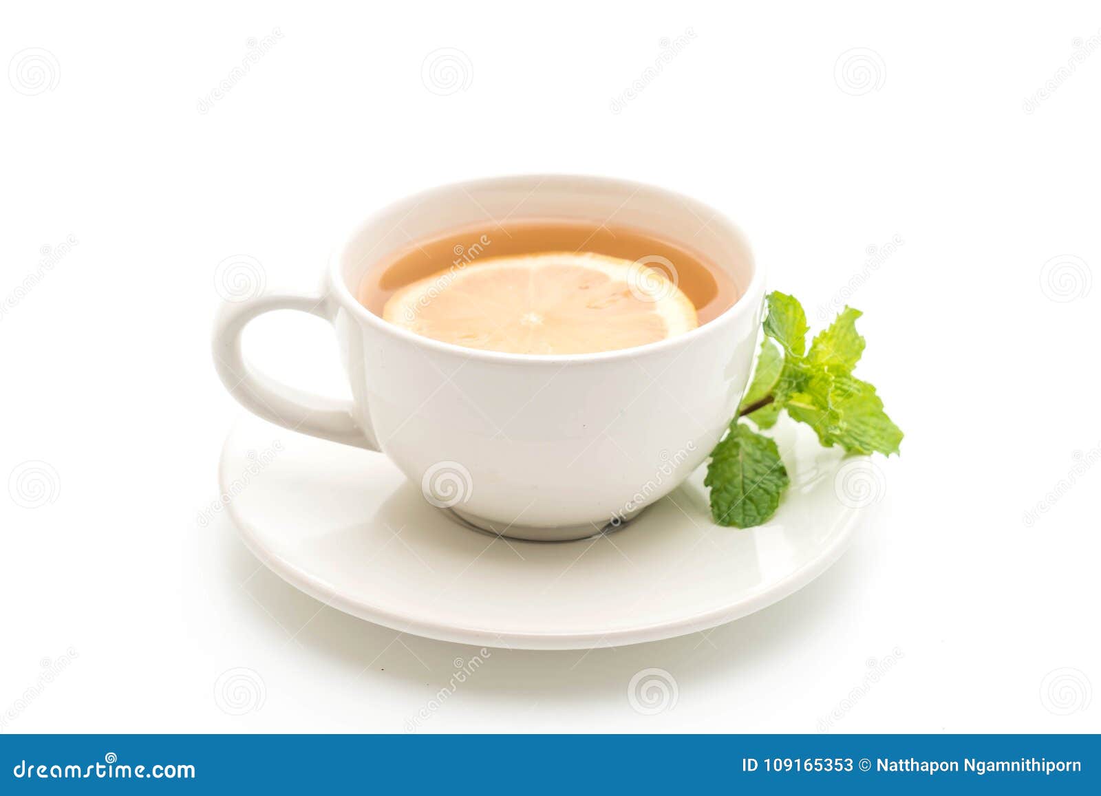 Hot lemon tea stock image. Image of healthy, aromatic - 109165353