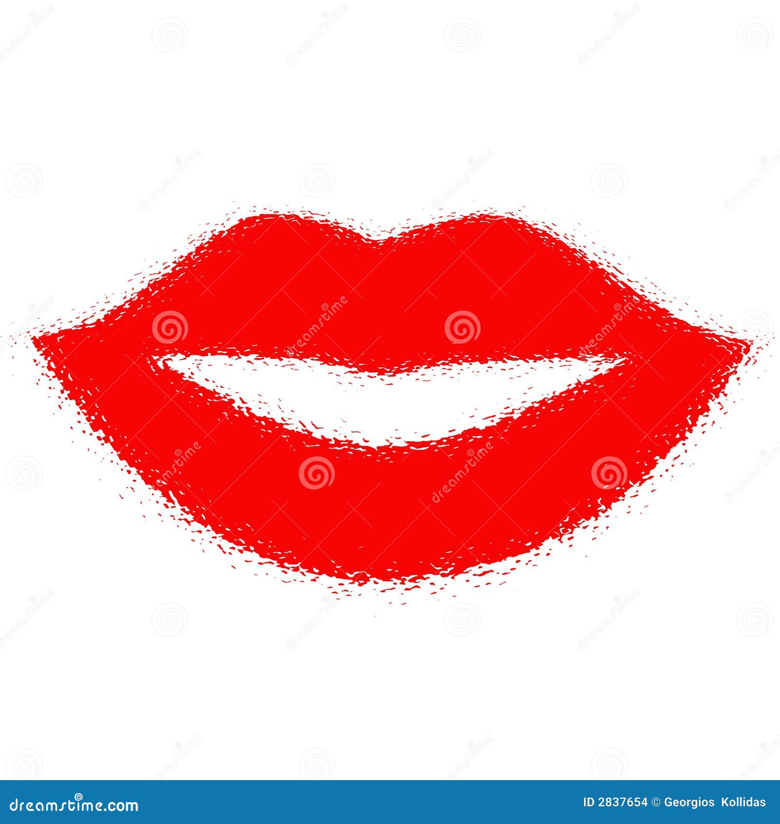 Hot Lips Print stock illustration. Illustration of lips - 2837654