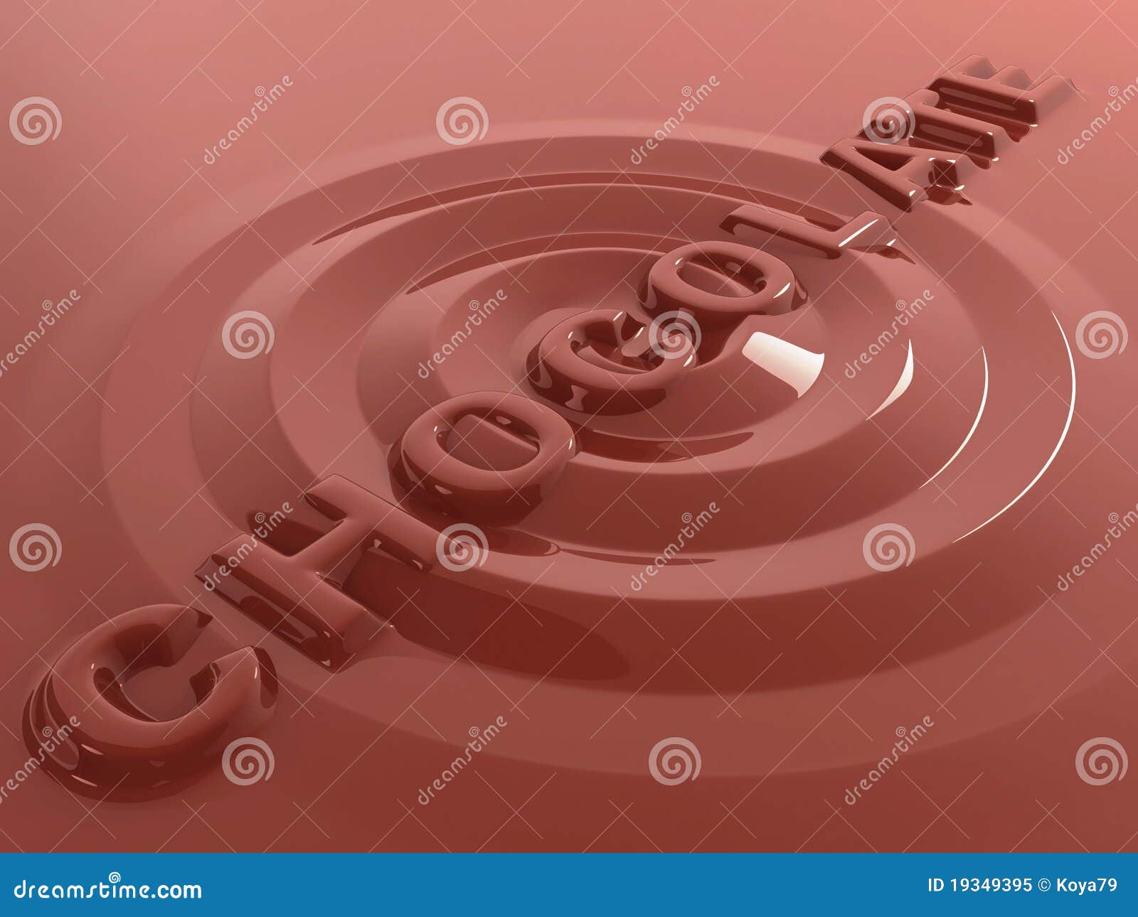 Hot Liquid Chocolate Letters Stock Illustration - Illustration of ...