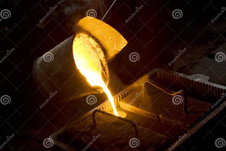 Hot Liquid Iron stock photo. Image of manufacturing, fluid - 11967708