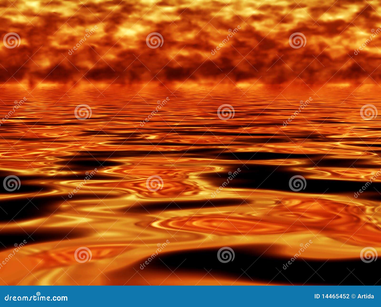 Hot magma flow stock illustration. Illustration of flowing - 14465452