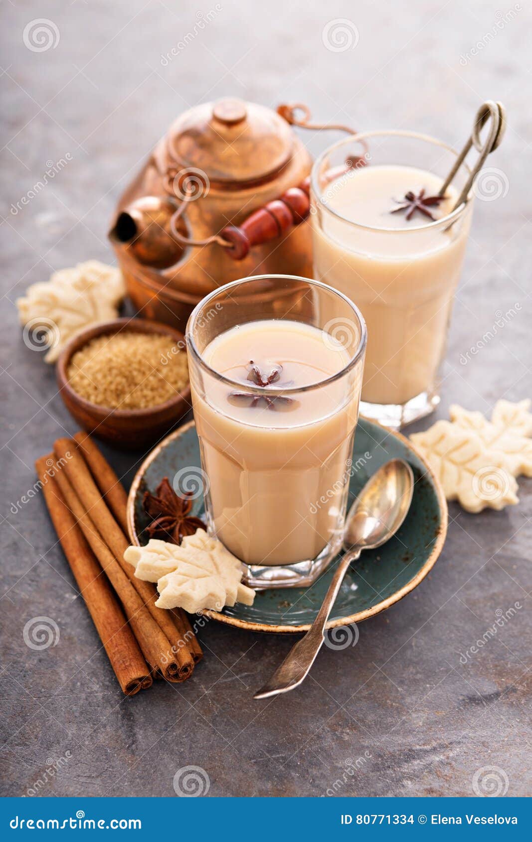Hot masala tea with spices stock photo. Image of delicious - 80771334