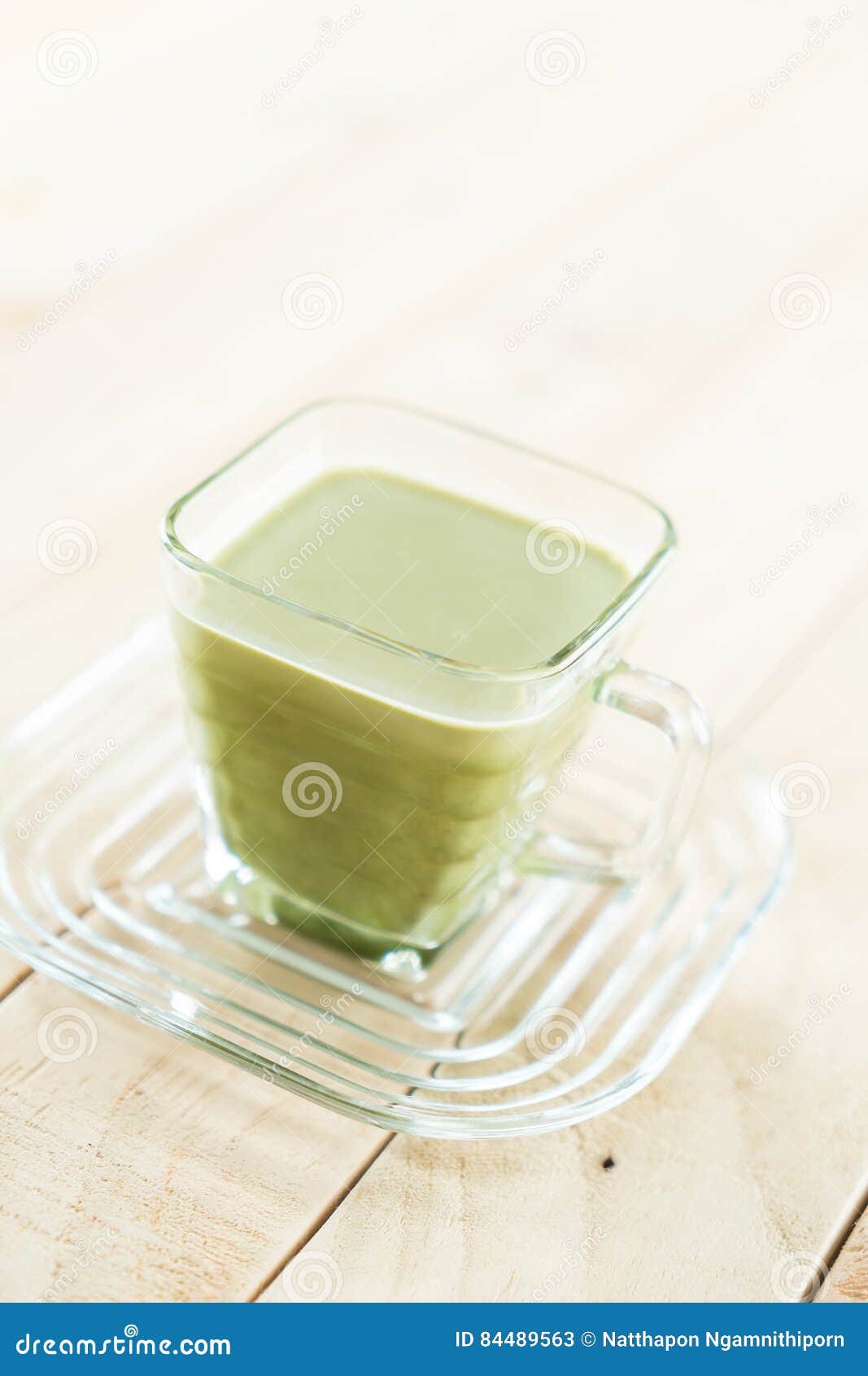 Hot matcha latte stock image. Image of cuisine, matcha - 84489563