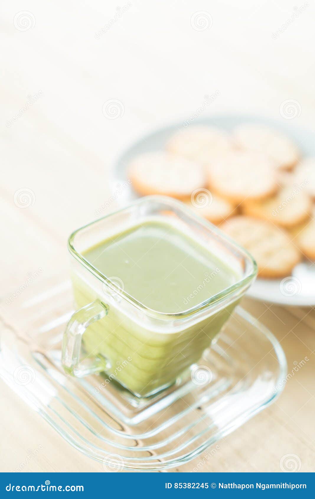 Hot matcha latte stock image. Image of drink, japanese - 85382245