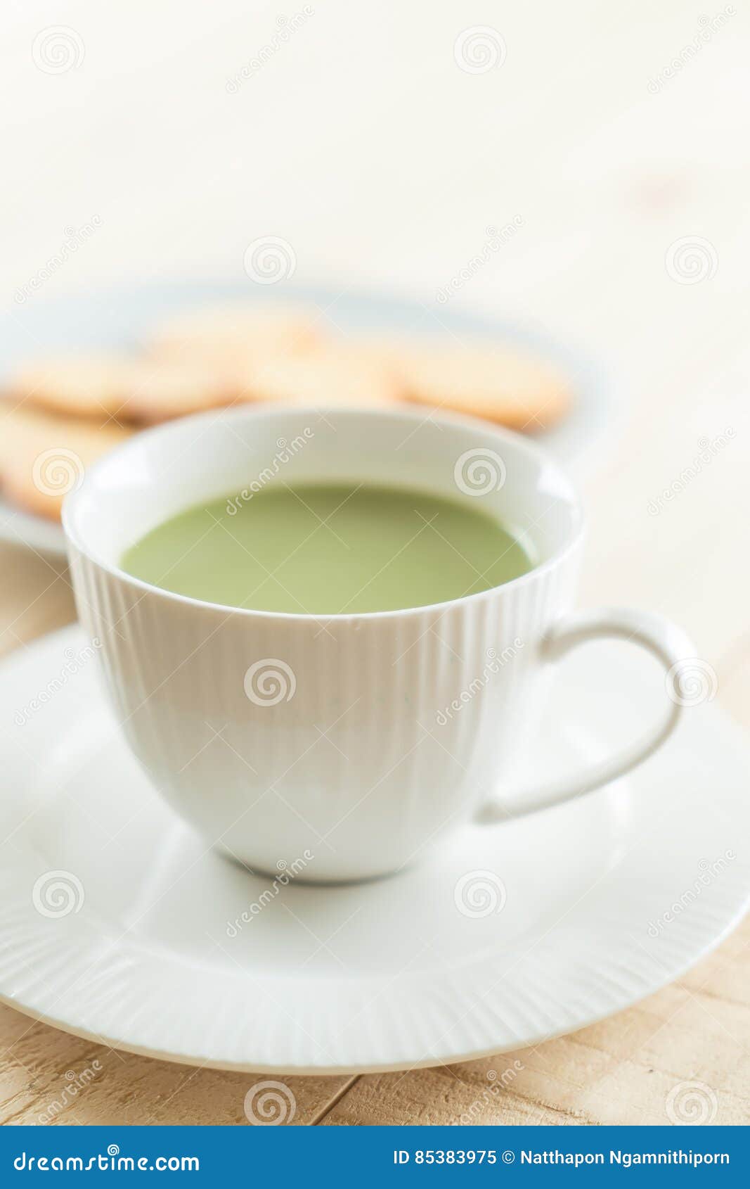 Hot matcha latte stock image. Image of refreshment, aroma - 85383975
