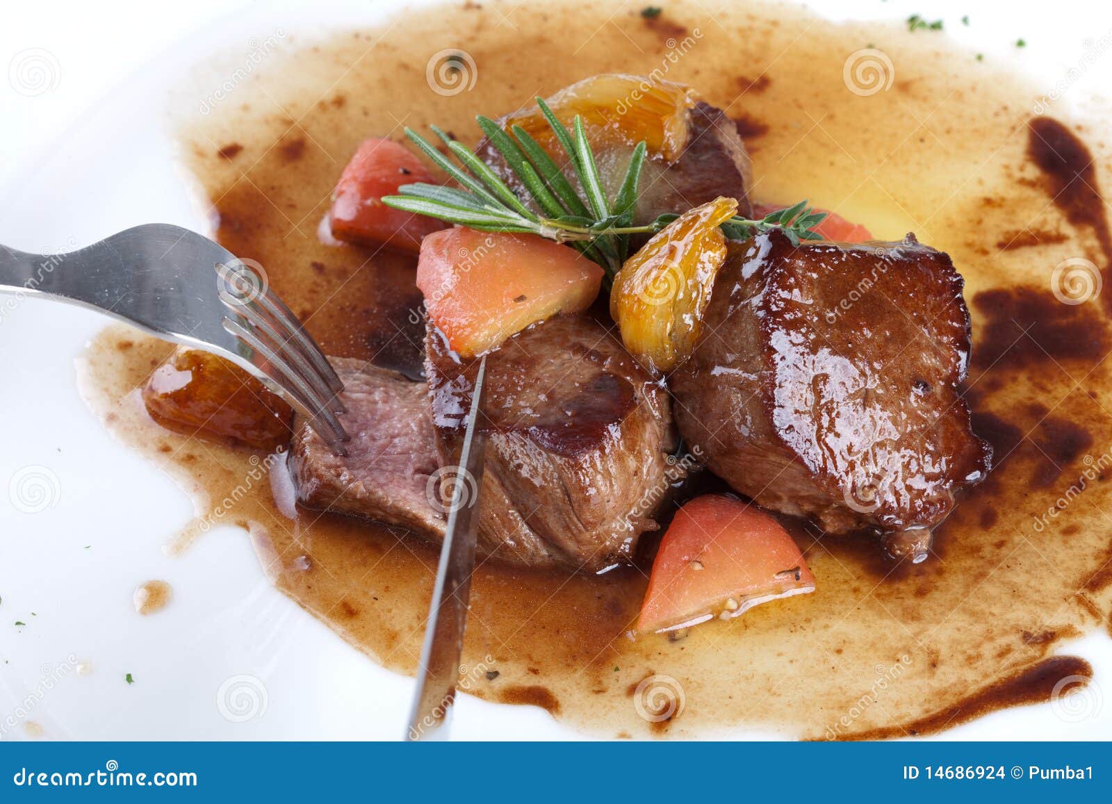 Hot Meat Dishes-Fillet of Beef Stock Photo - Image of grilled, delicacy ...