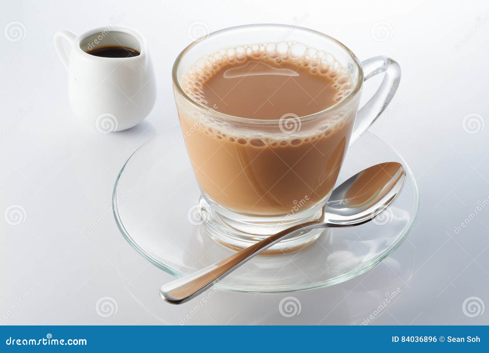Hot Milk Tea with Syrup stock photo. Image of beverage - 84036896