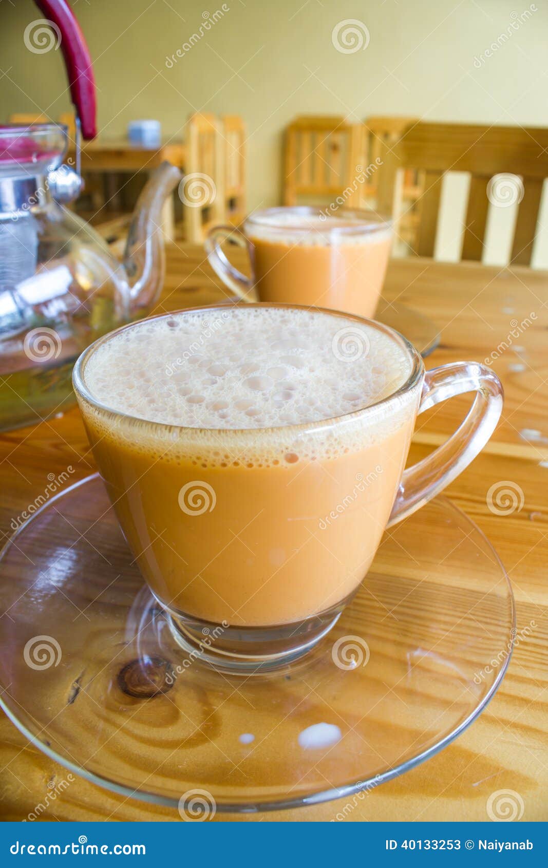 Hot milk tea stock image. Image of beverage, liquid, drink - 40133253