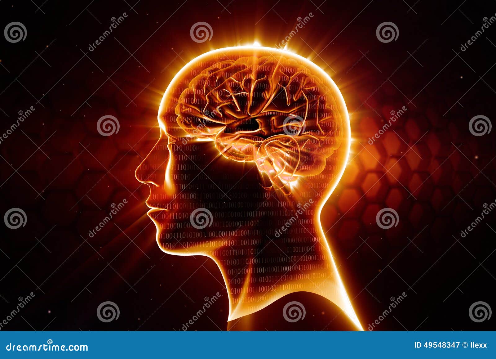 Hot mind stock illustration. Illustration of brainstorm - 49548347
