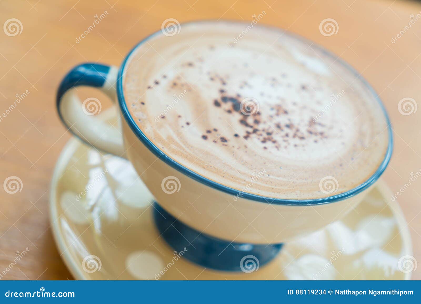Hot mocca coffee stock photo. Image of break, caffeine - 88119234