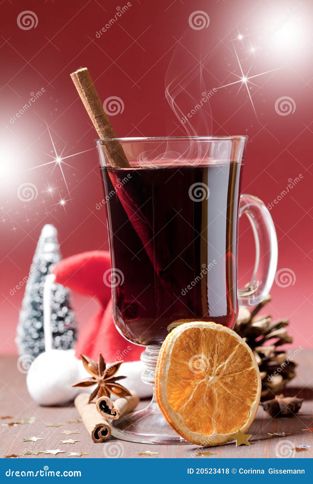 Hot mulled wine stock photo. Image of beverage, time - 20523418