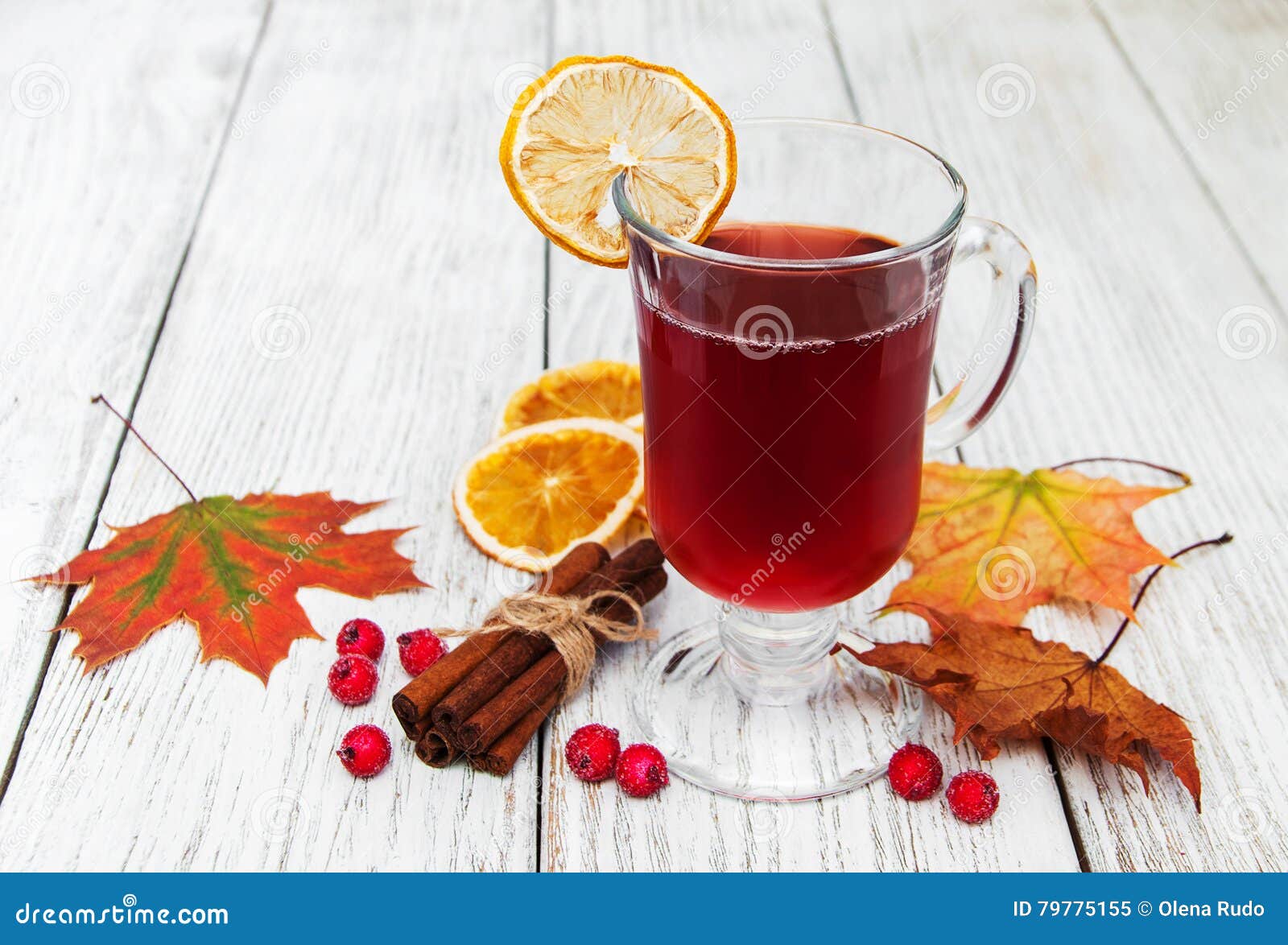 Hot mulled wine stock image. Image of background, cocktail - 79775155